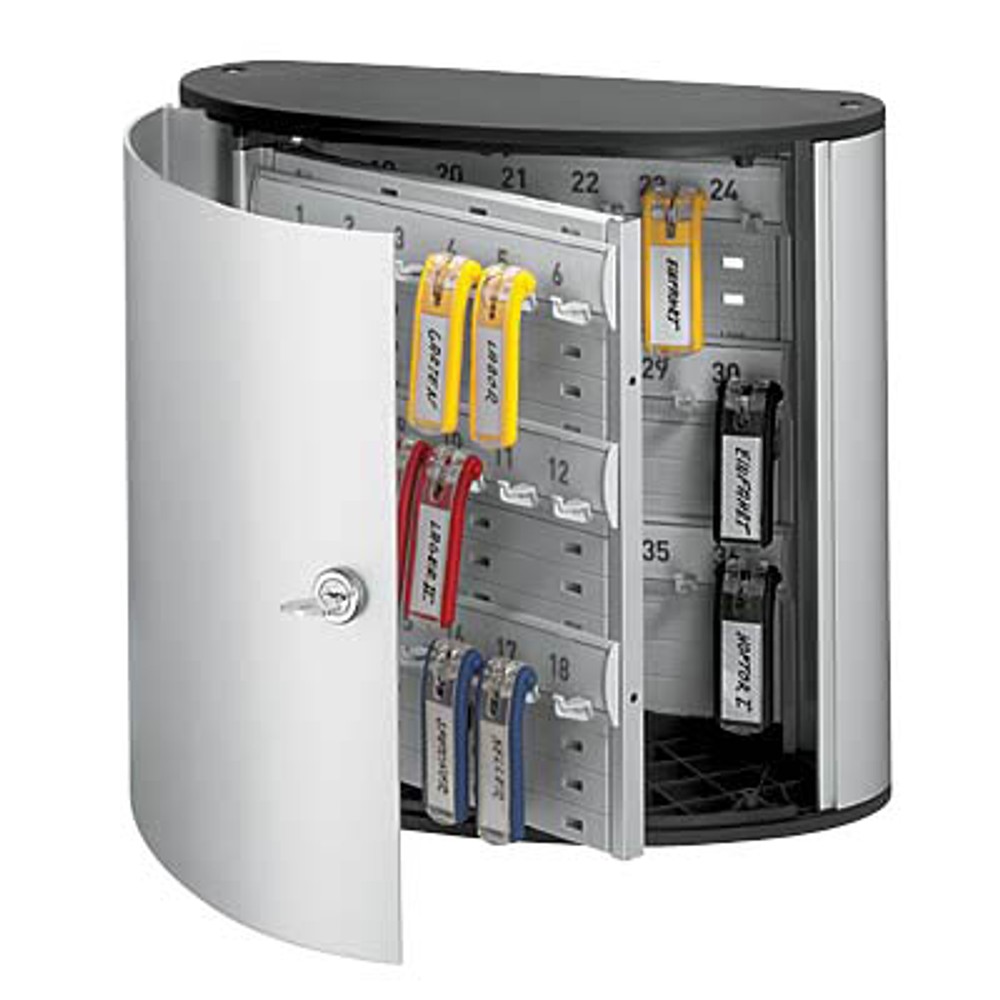 DURABLE Schl sselkasten Alu Mit 36 Haken Zylinderschloss Printus durable-schl-sselkasten-alu-mit-36-haken-zylinderschloss-printus